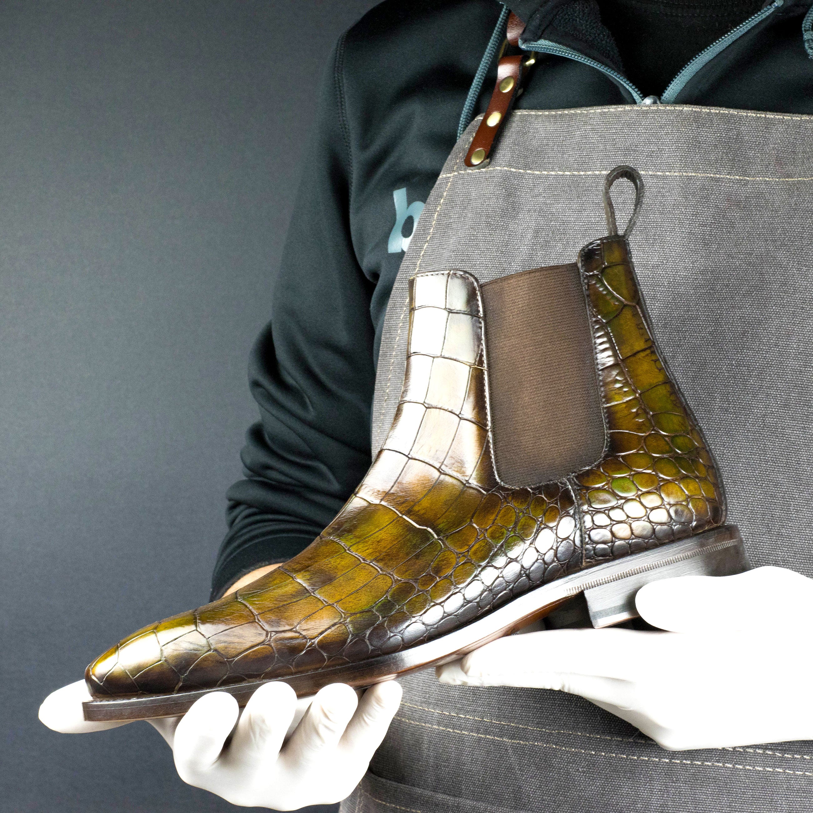 Men's Croc Cairo Patina Chelsea Goodyear Welt Boots Limited Edition ...