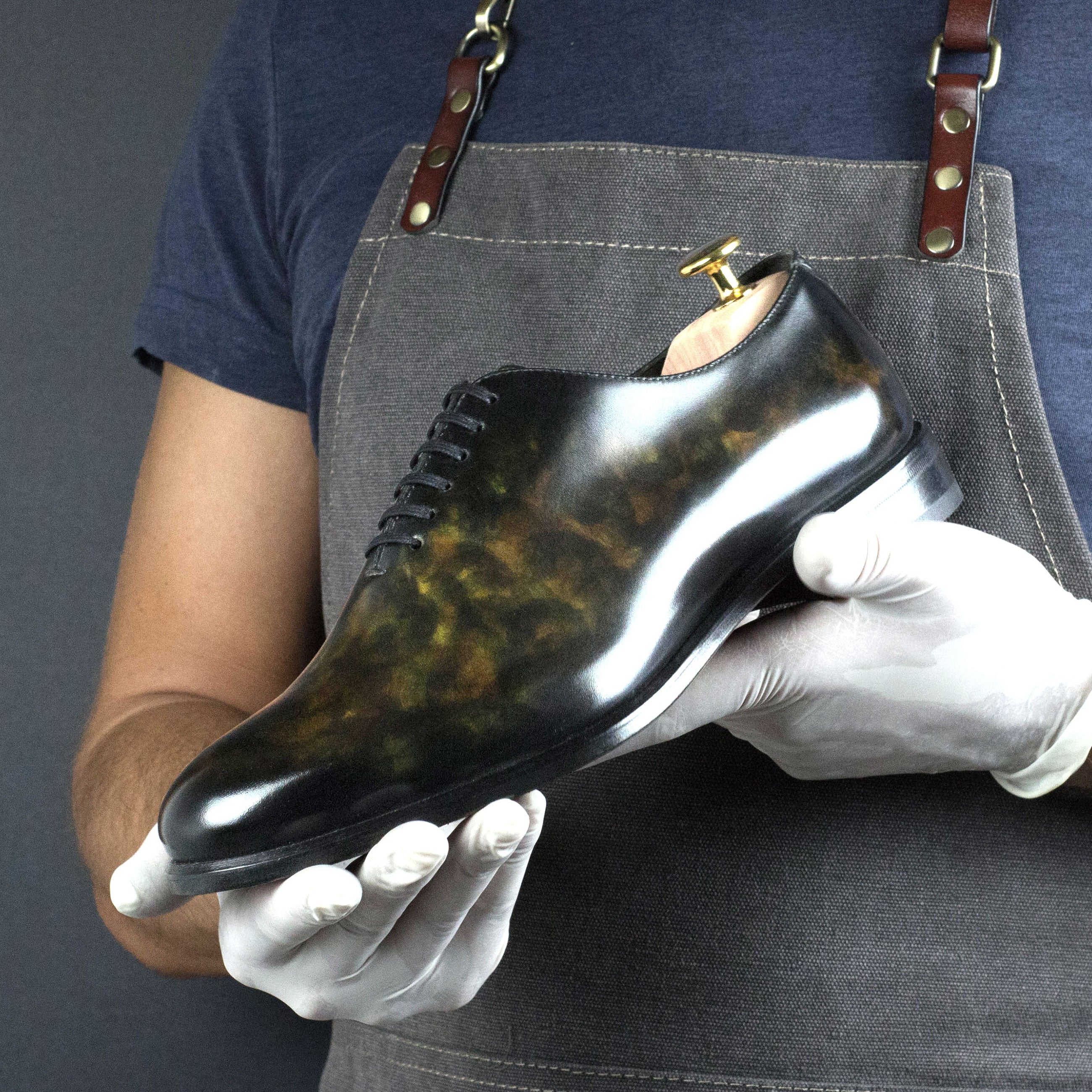 Men's Phobos Cezanne Wholecut Goodyear Welt Patina Shoes Limited Editi ...