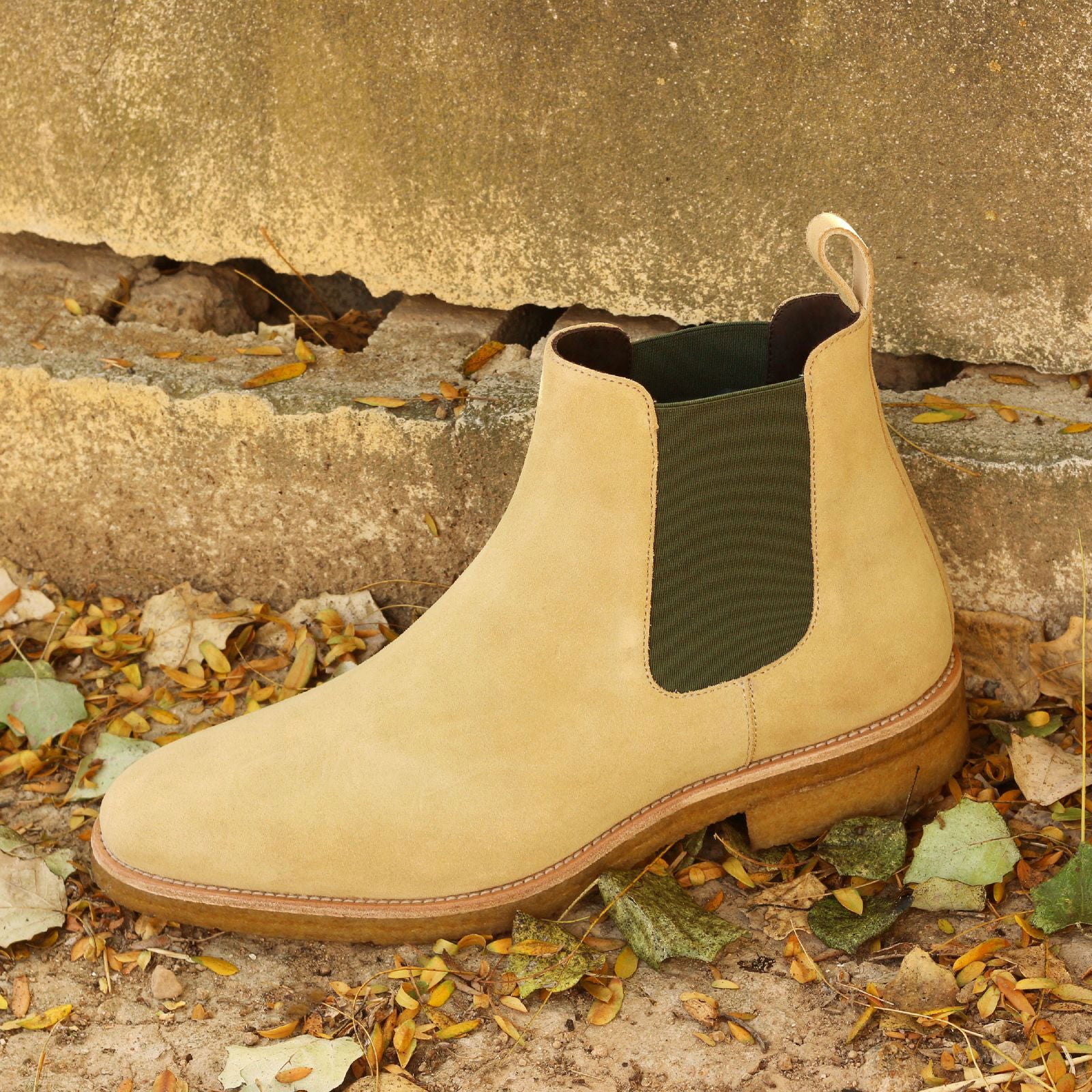 Men's Chelsea Boots Classic Leather Wide Plus Size Brown 2410 – MERRIMIUM