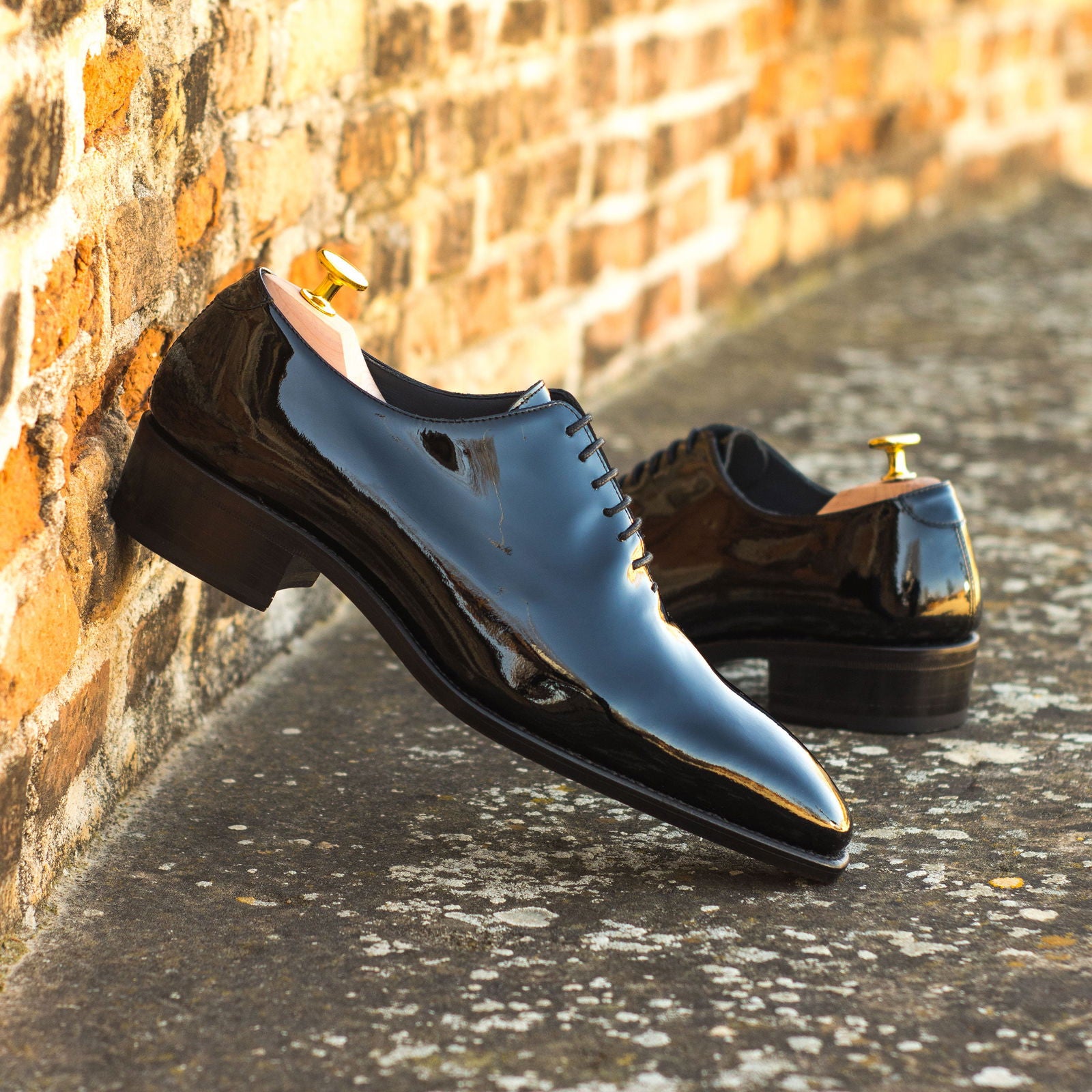 Men's Wholecut Leather Shoes Goodyear Welt Wide Plus Size Black 4571 ...